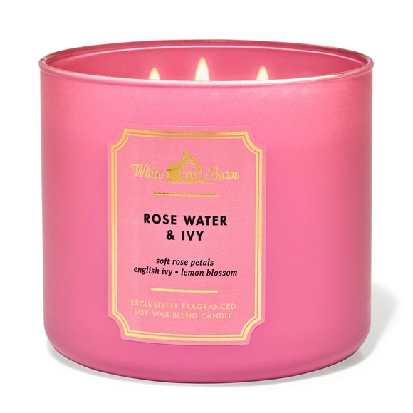Bath & Body Works | Accents | Bath Body Works Rose Water Ivy 3 Wick ...
